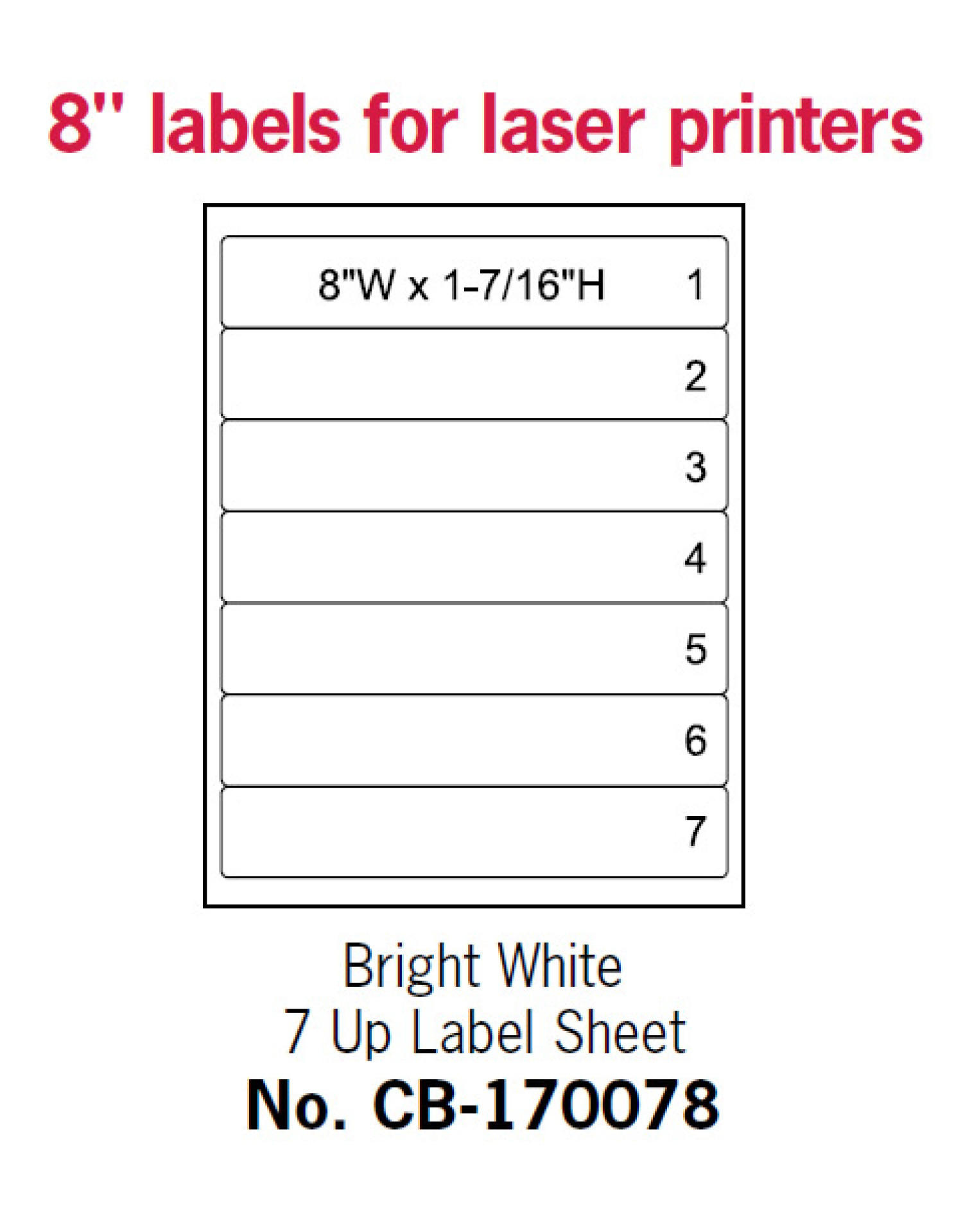 CB-170078 - ColorBar Laser 8" (7-up)